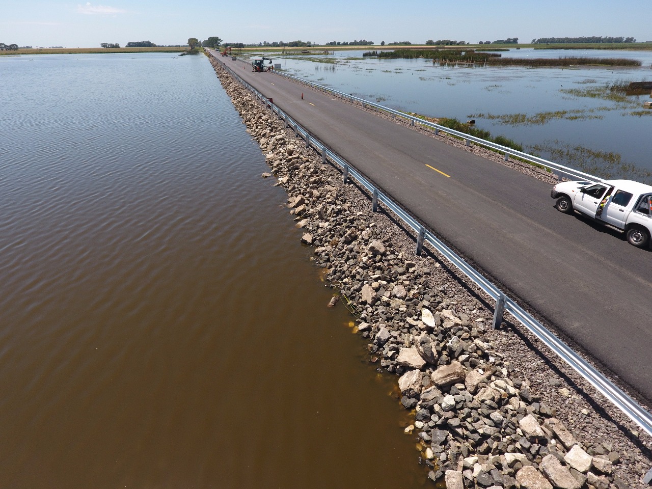 Habilitan provisoriamente la ruta nacional 8 entre Maggiolo y Arias