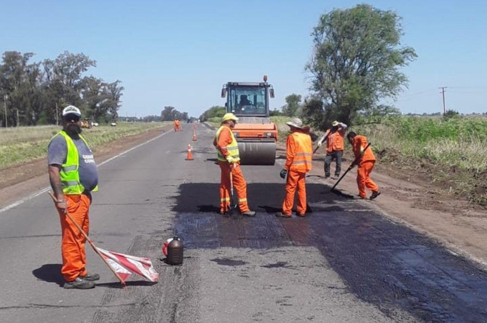 La Nación comenzó la recuperación de la Ruta 9 a la altura de Tío Pujio
